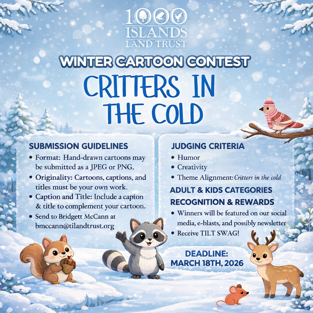 2026 Winter Cartoon Contest - Thousand Islands Land Trust